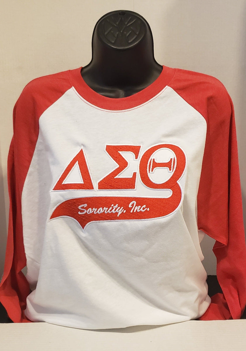Delta Sigma Theta 3/4 Baseball Tee - Script Design – KLASSY GREEK EMBLEMS