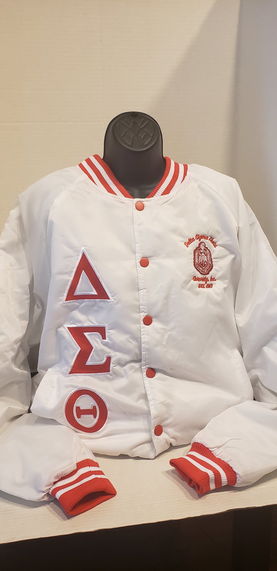 Delta Sigma Theta White Bomber Jackets(Unisex) – KLASSY GREEK EMBLEMS