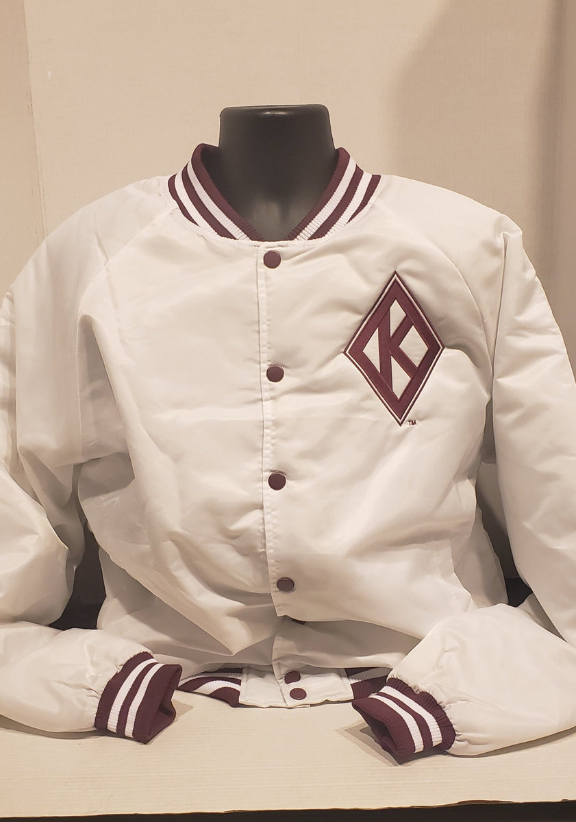 Kappa Alpha Psi Diamond K Bomber Jacket(Crimson/White) – KLASSY GREEK ...