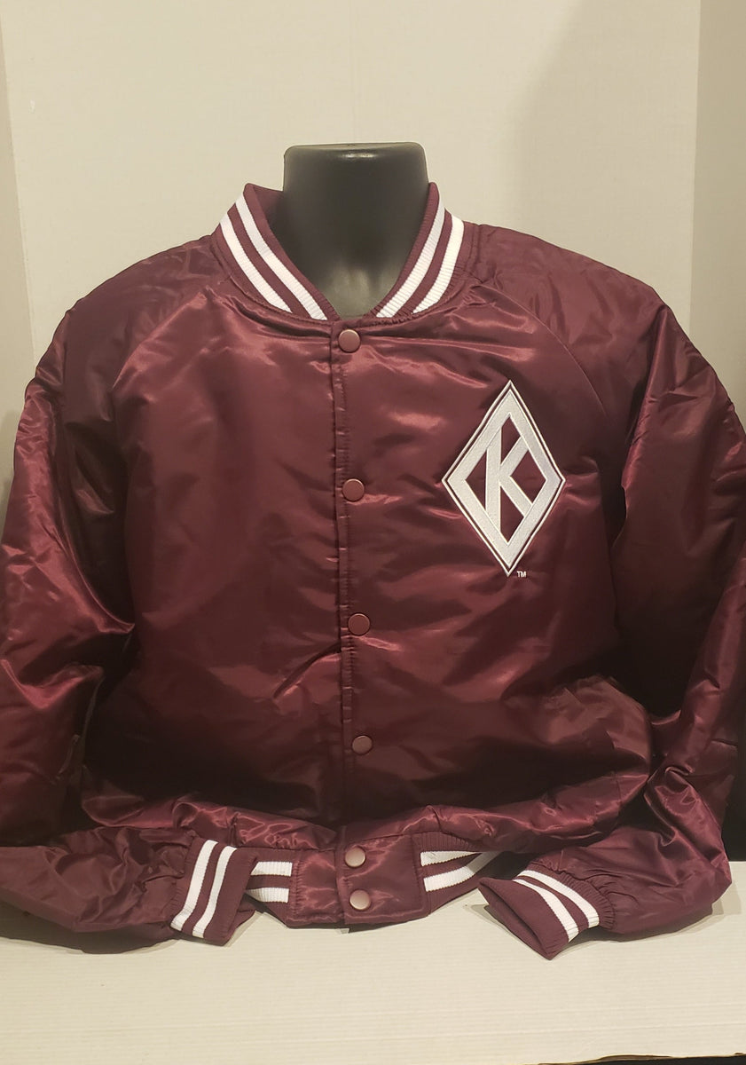 Kappa Alpha Psi Diamond K Bomber Jacket(Crimson/White) – KLASSY GREEK ...